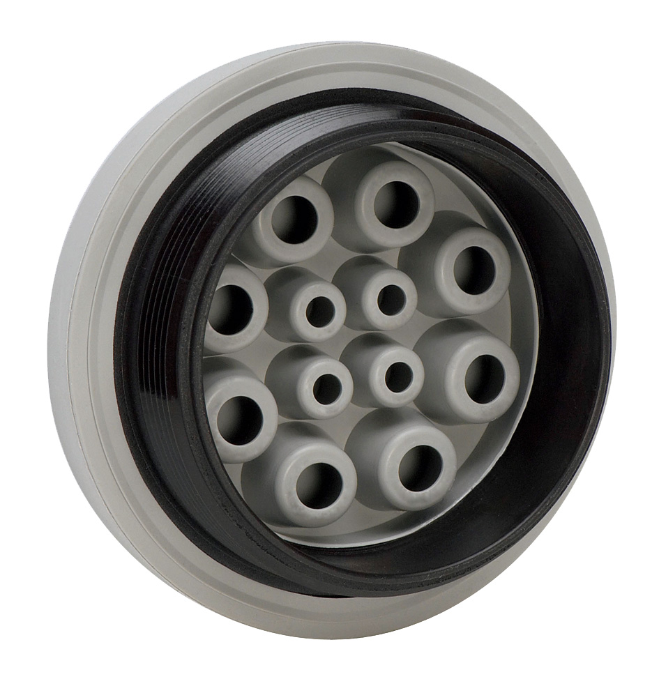 Gland Plate With Round Cable-Entry Plate | CONTEG